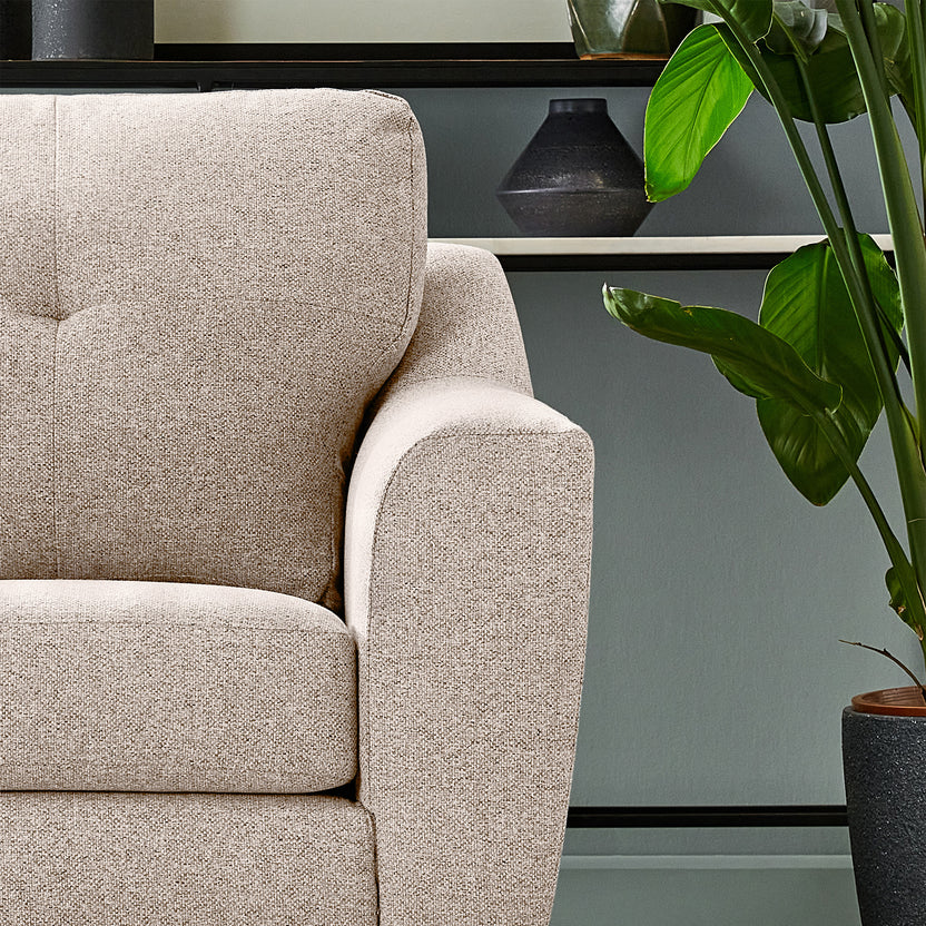 Justin 2 Seater Fabric Sofa | Traditional Tufted Couch | Roseland