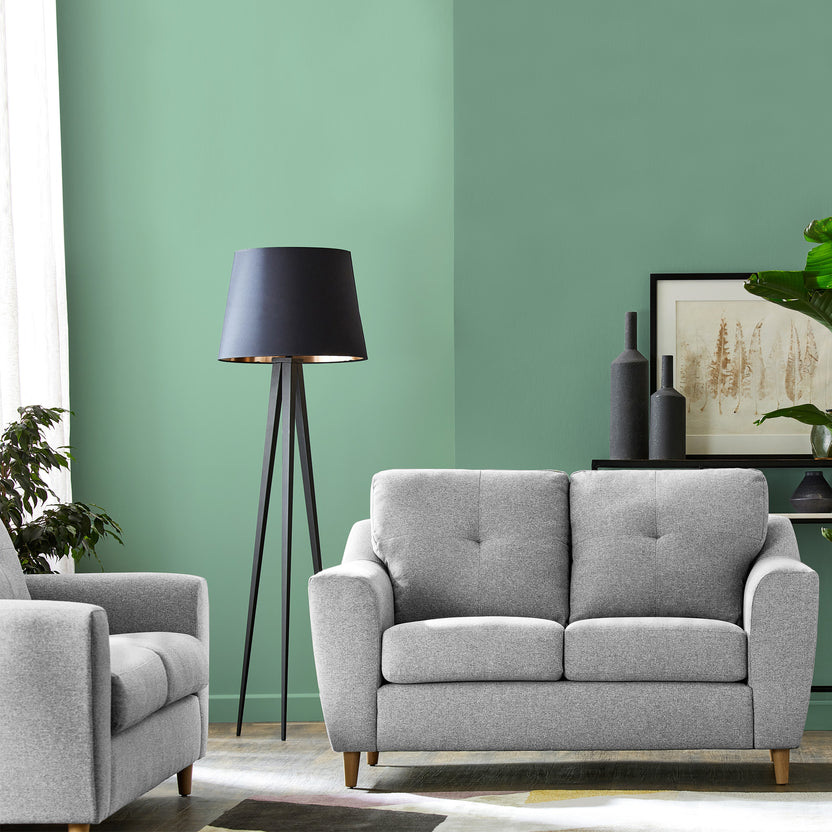 Justin 2 Seater Fabric Sofa | Traditional Tufted Couch | Roseland