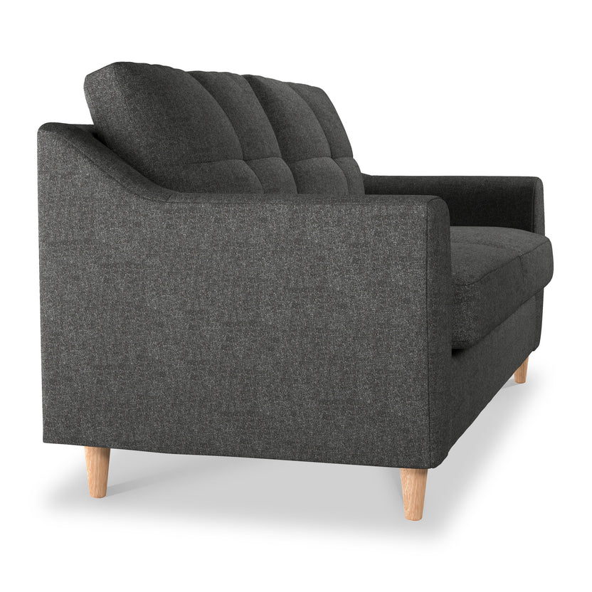 Justin 3 Seater Fabric Sofa | Traditional Tufted Couch | Roseland