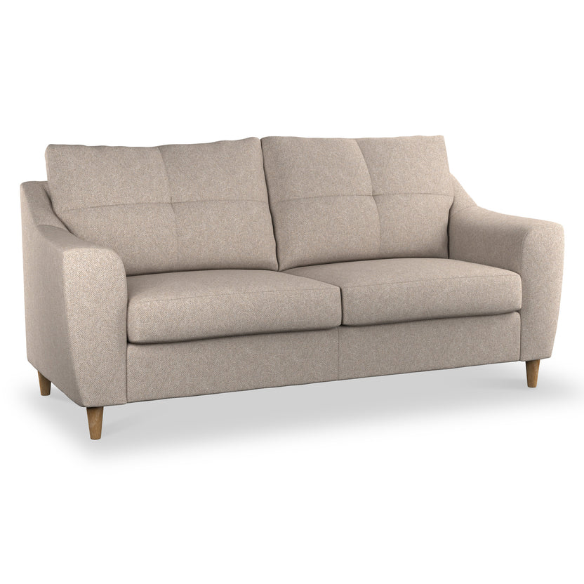 Justin 3 Seater Fabric Sofa | Traditional Tufted Couch | Roseland