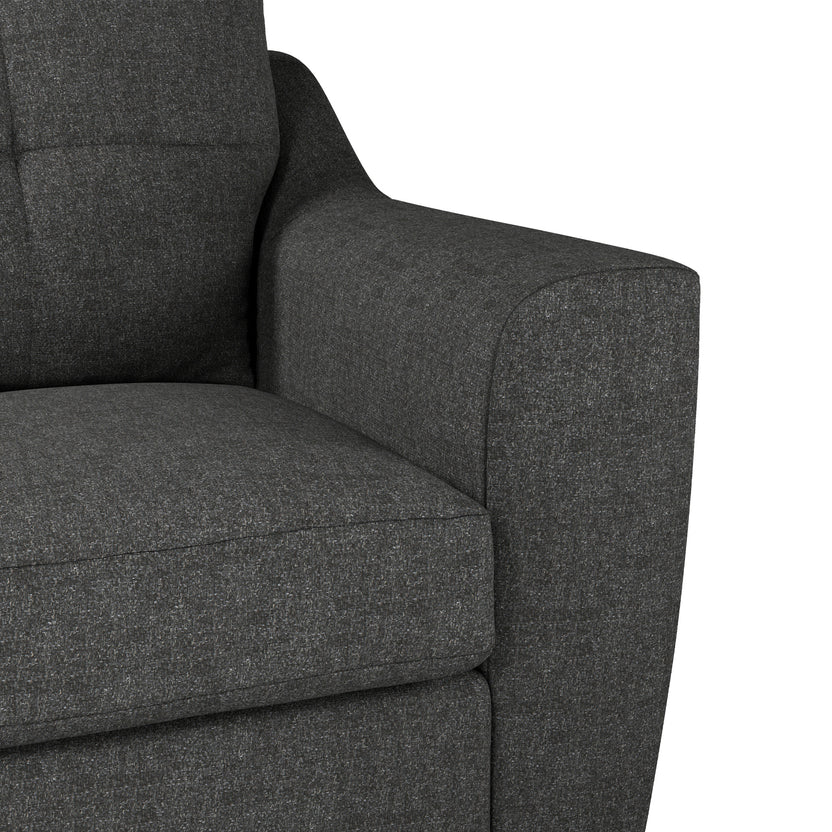 Justin 3 Seater Chaise Sofa | Traditional Tufted Couch | Roseland