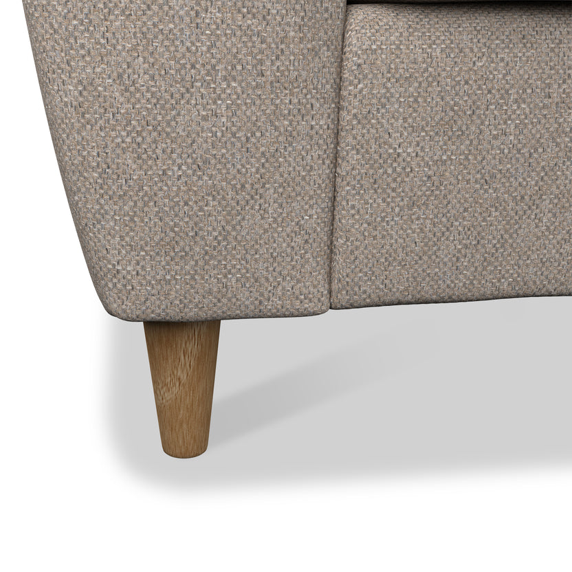 Justin 3 Seater Chaise Sofa | Traditional Tufted Couch | Roseland