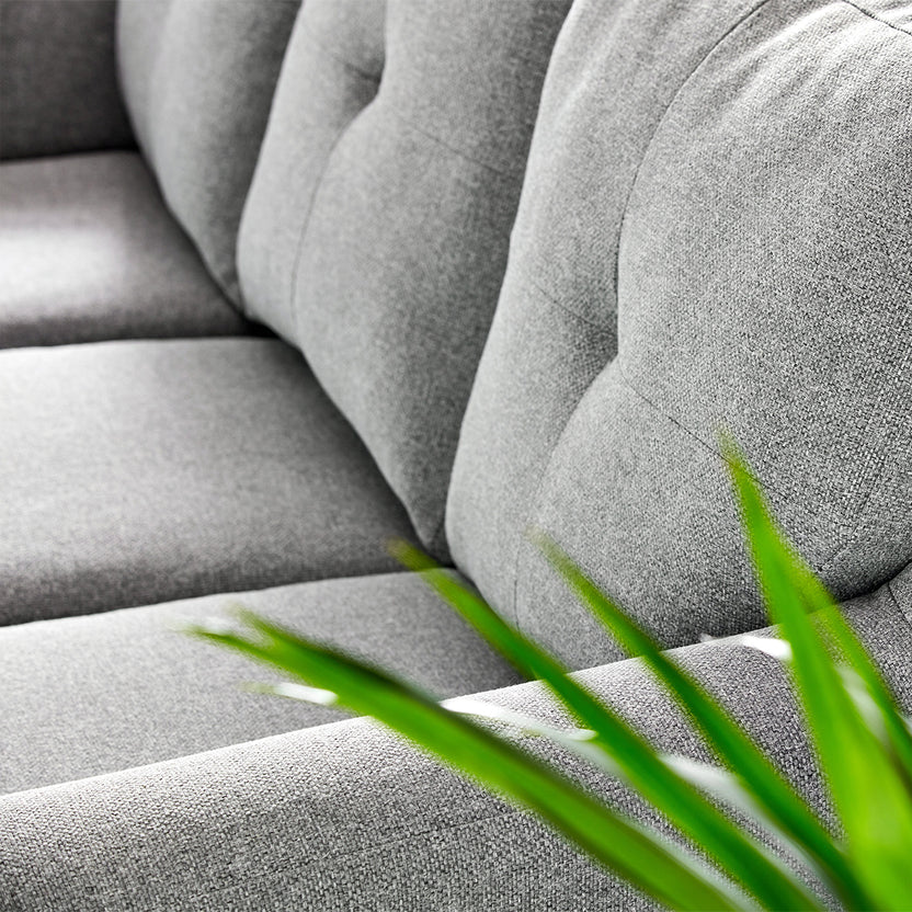 Justin 3 Seater Chaise Sofa | Traditional Tufted Couch | Roseland