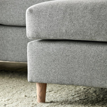 Justin 3 Seater Chaise Sofa | Traditional Tufted Couch | Roseland