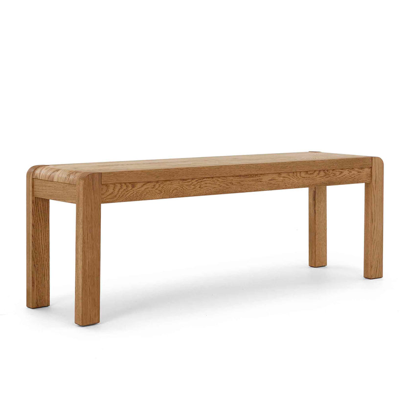 Harvey Chunky Oak 130cm Dining Bench | Seats 3 Adults | Roseland