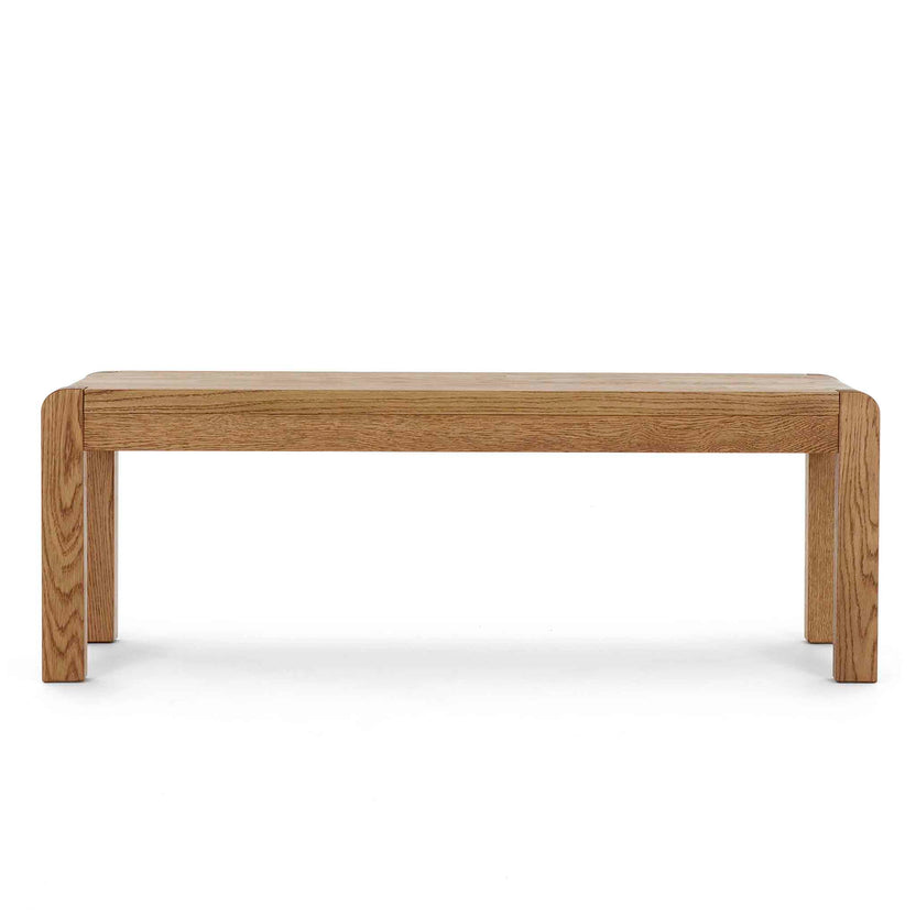 Harvey Chunky Oak 130cm Dining Bench | Seats 3 Adults | Roseland