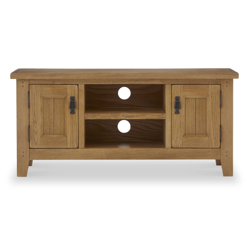 Broadway Oak 120cm TV Unit with Storage | Roseland