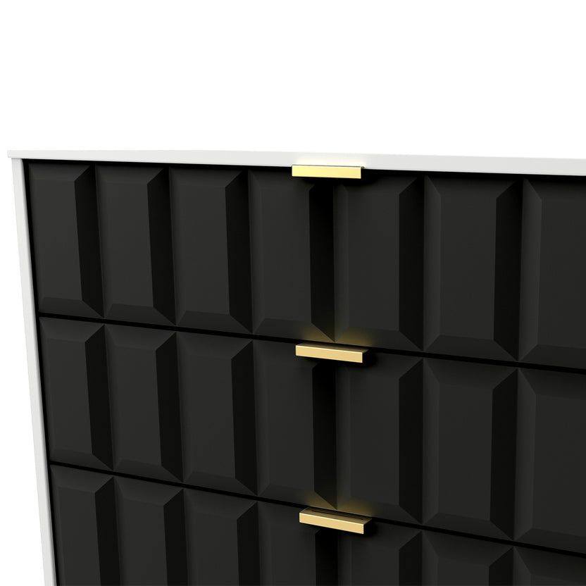 Harlow Chic 3 Drawer Chest with Gold Hairpin Legs | Roseland