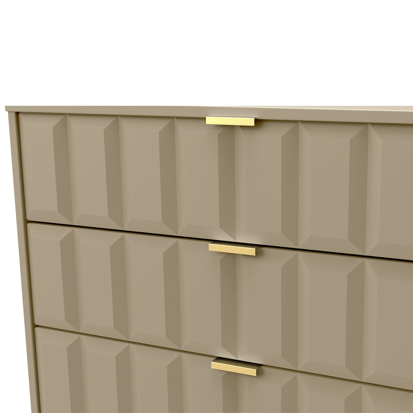 Harlow Chic 3 Drawer Chest with Gold Hairpin Legs | Roseland